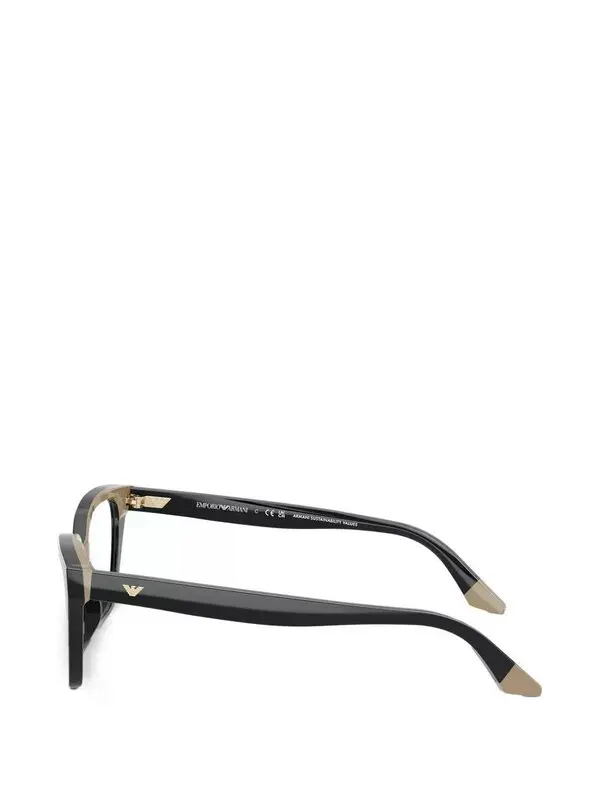 Emporio Armani Geometric Frame Glasses