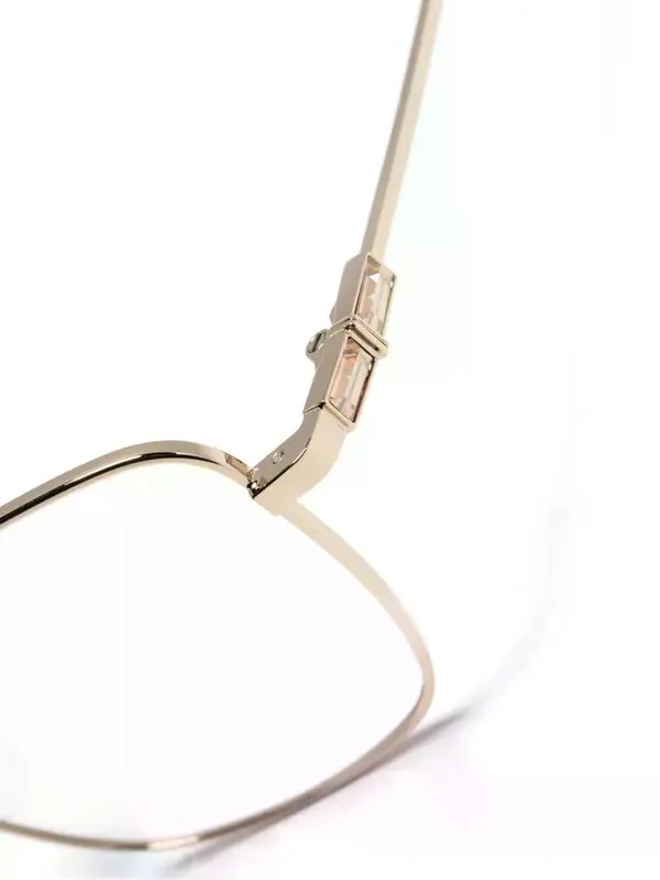 SWAROVSKI Crystal-detailing Rectangle-frame Glasses