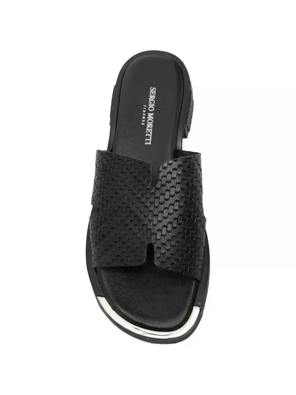 SERGIO MORETTI FIRENZE Woven Leather Sandals