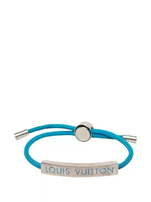 LOUIS VUITTON Nylon And Brass Space Bracelet