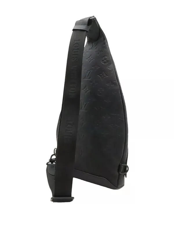 LOUIS VUITTON Monogram Shadow Duo Slingbag Crossbody Bag - Black