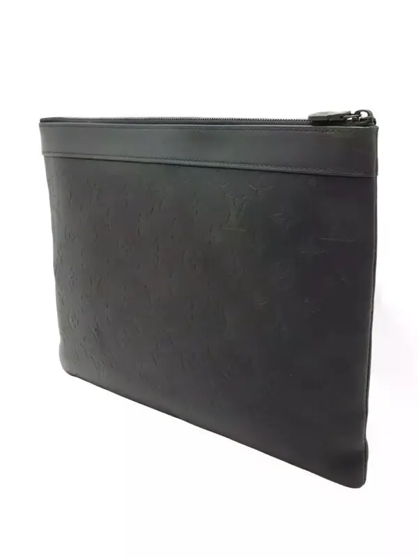 LOUIS VUITTON 2020 Monogram Shadow Discovery Pochette Clutch Bag