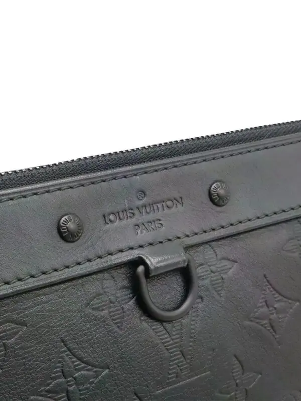 LOUIS VUITTON 2020 Monogram Shadow Discovery Pochette Clutch Bag