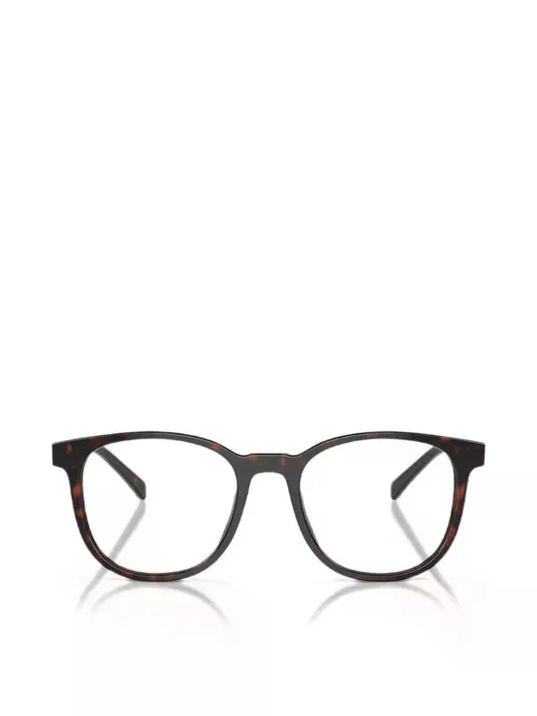 Prada Tortoiseshell-effect Round-frame Glasses - Brown