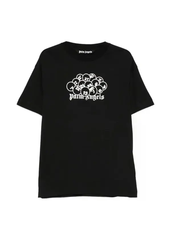 Palm Angels Pa Pool Graphic-print T-shirt - Black