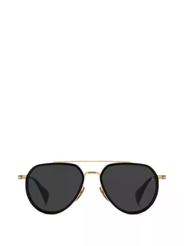 DB EYEWEAR BY DAVID BECKHAM Double-bridge Aviator-bridge Aviator-frame Sunglasses