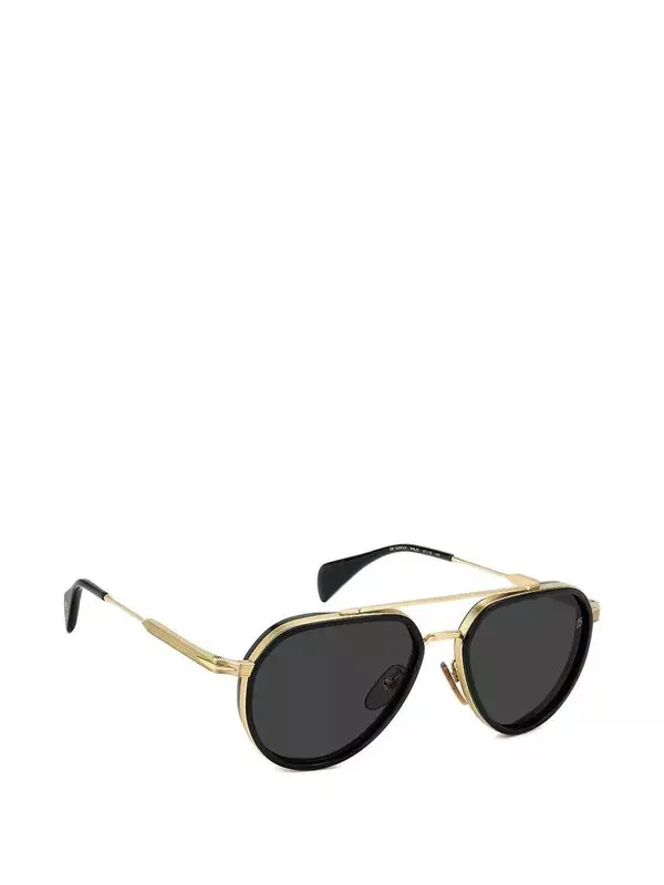 DB EYEWEAR BY DAVID BECKHAM Double-bridge Aviator-bridge Aviator-frame Sunglasses