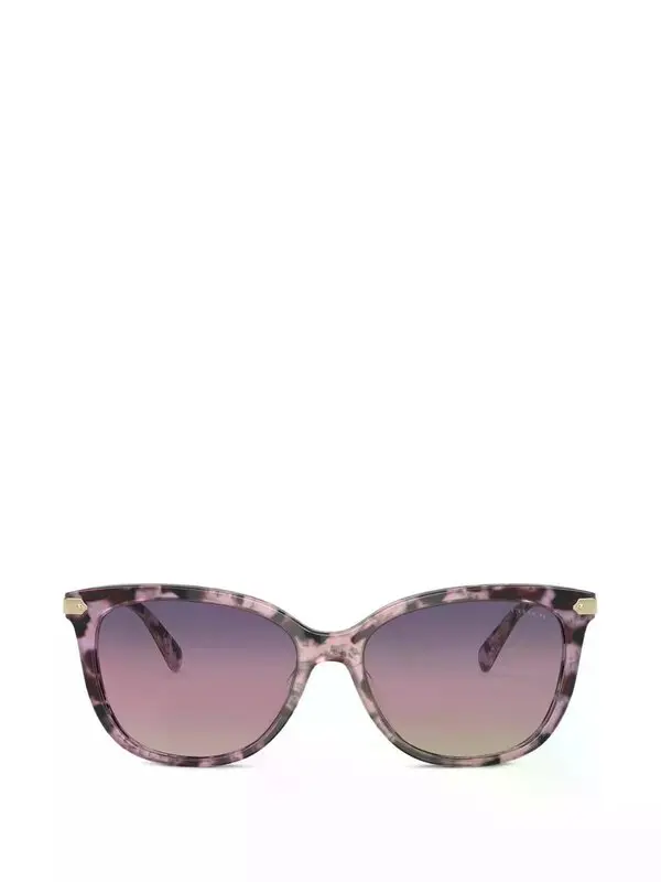 COACH Tortoiseshell-effect Cat-eye Sunglasses