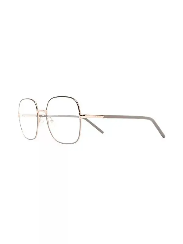 Prada Oval Wire-frame Optical Glasses