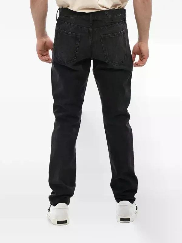 Off-White Distressed Skinny-fit Jeans