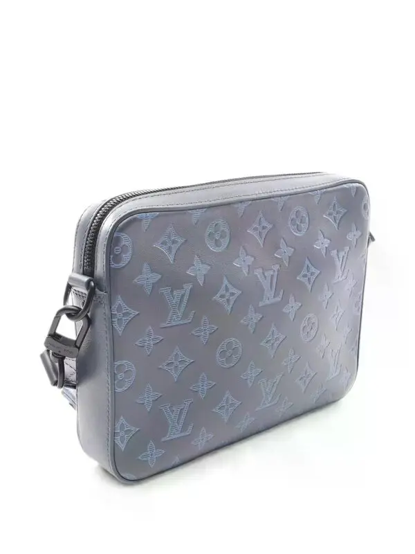 LOUIS VUITTON 2000s Duo Monogram Shadow Messenger Bag