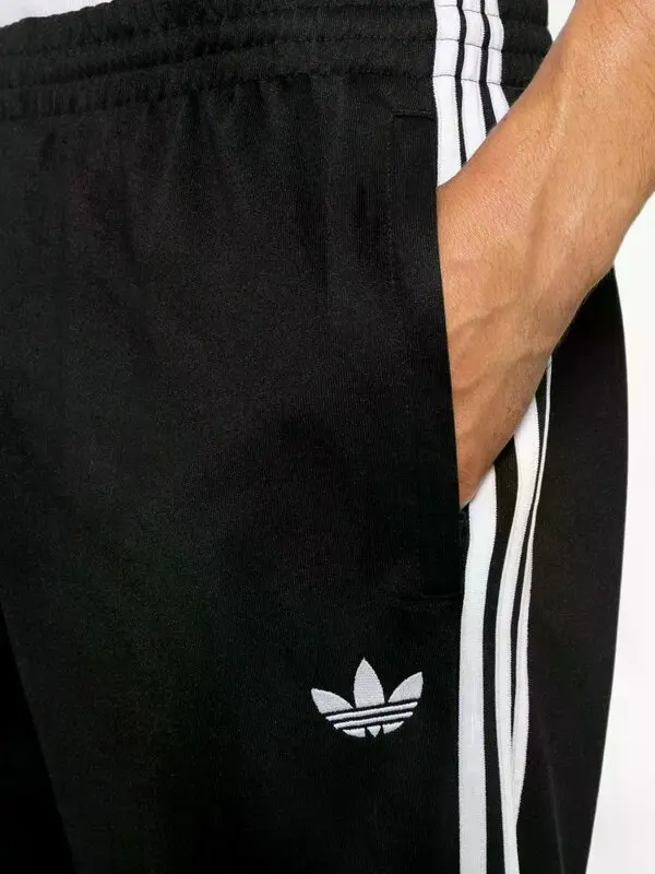 Adidas Logo-embroidered Side-stripe Track Pants