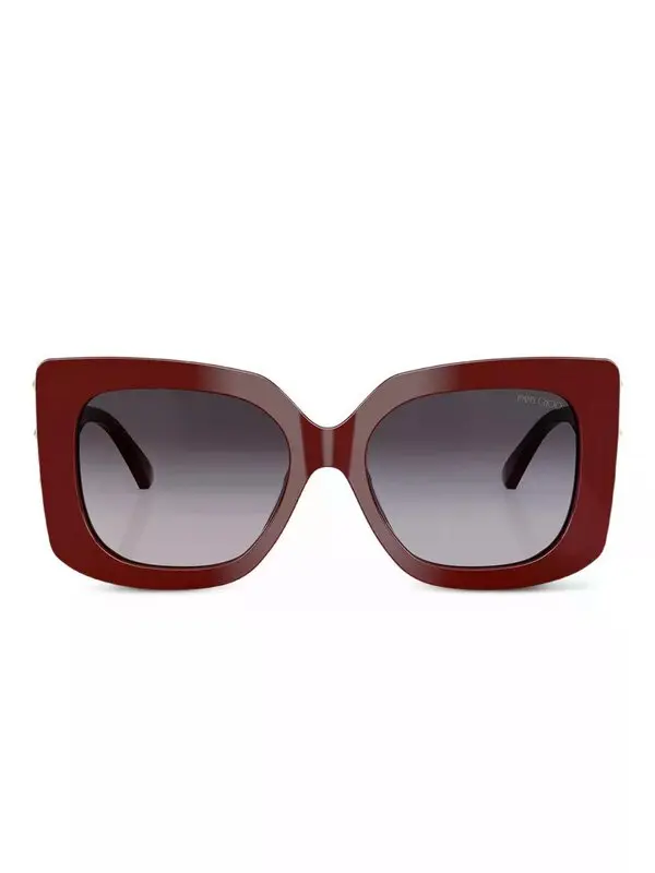 JIMMY CHOO Stud-embellished Square-frame Sunglasses