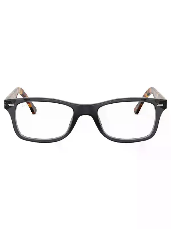 Ray-ban 0rx5228 Rectangle Frame Glasses - Brown