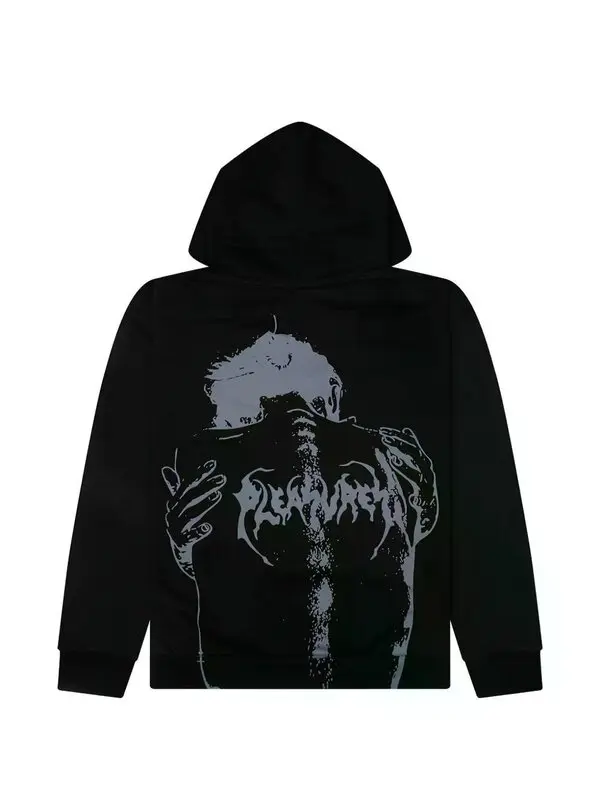 PLEASURES Graphic-print Zip-up Hoodie
