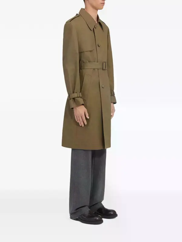MAISON MARGIELA Coated Cotton Trench Coat