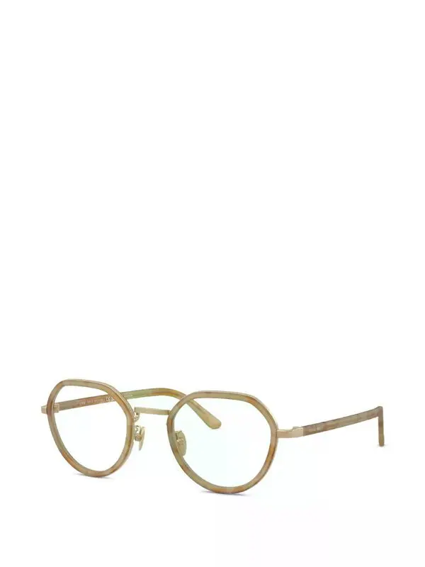 Giorgio Armani Round-frame Tortoiseshell Glasses