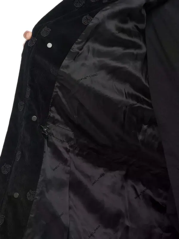 Off-White Hands Off Embroidered Velour Jacket