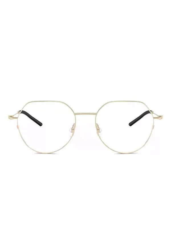 Moncler Geometric-frame Glasses - Yellow