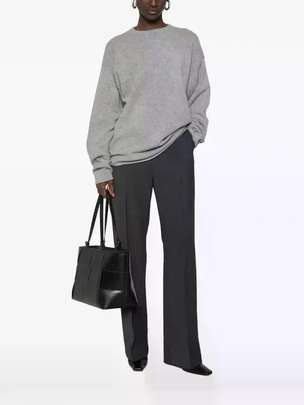 Extreme Cashmere Crew-neck Long-sleeve Cashmere Sweater