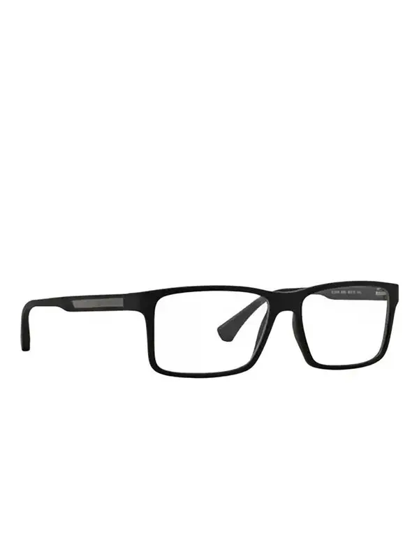Emporio Armani Rubber Rectangle Glasses