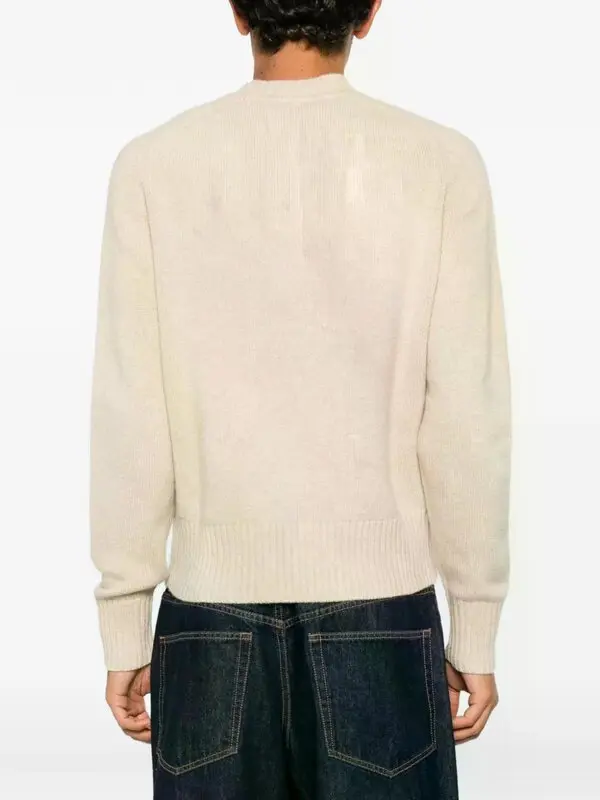 Extreme Cashmere Nº 123 Bourgeois Ribbed-knit Sweater - Neutrals