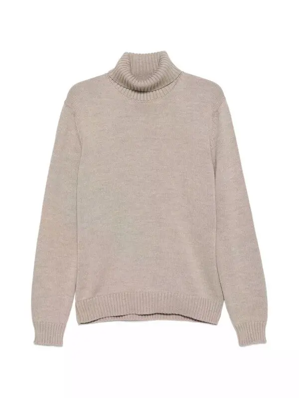 ZANONE Ribbed Knit Roll Neck Sweater