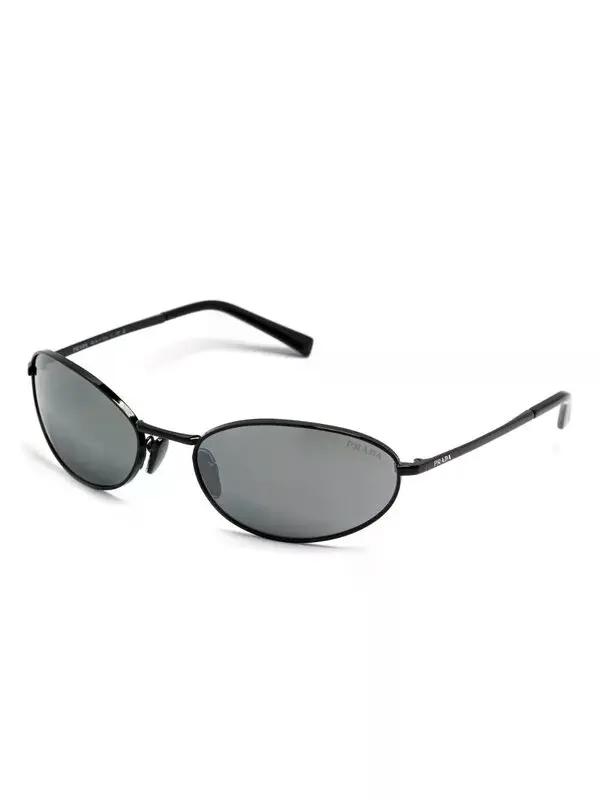 Prada A59s Oval-frame Sunglasses - Black