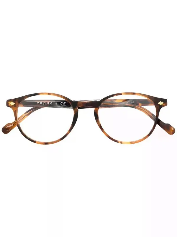 VOGUE EYEWEAR Round Tortoiseshell Glasses