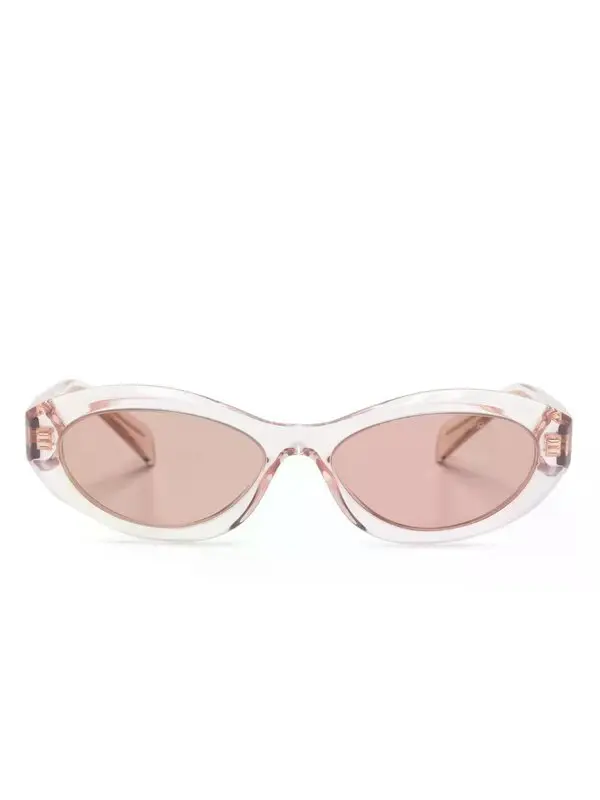 Prada Oval Frame Sunglasses