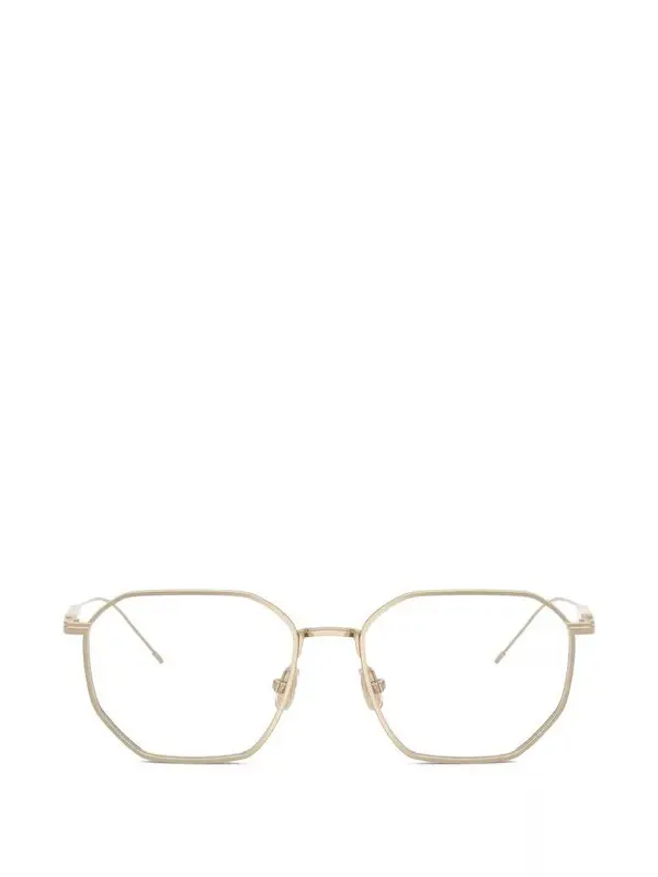 Brunello Cucinelli Geometric-frame Glasses - Gold