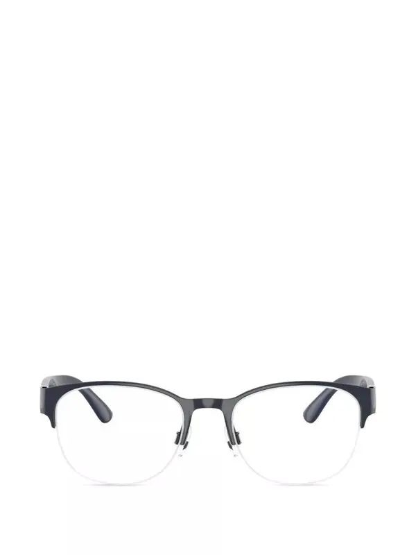 POLO RALPH LAUREN EYEWEAR Half-rim Round Frame Glasses