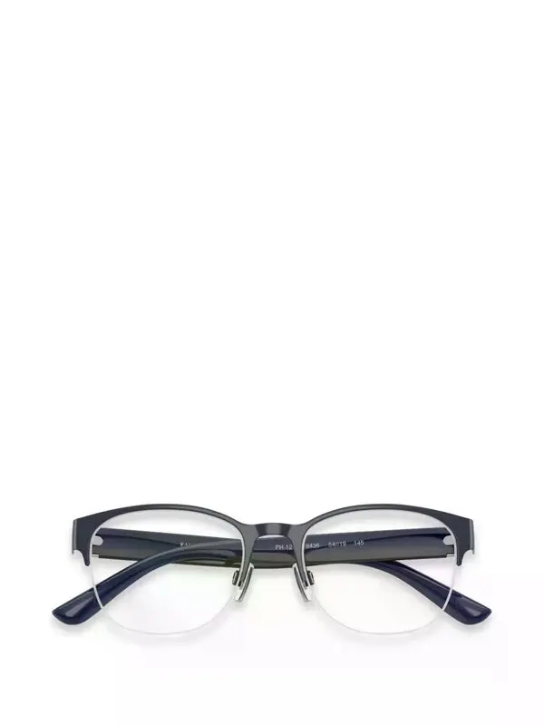 POLO RALPH LAUREN EYEWEAR Half-rim Round Frame Glasses
