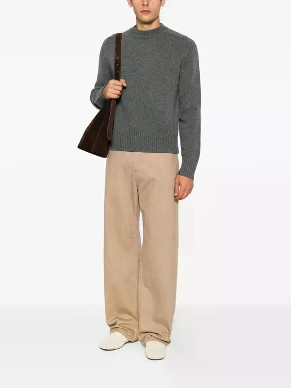 Extreme Cashmere Ribbed-knit Crew Neck Sweater