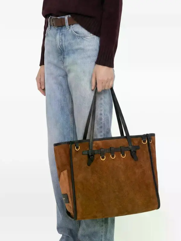GIANNI CHIARINI Large Suede Tote Bag