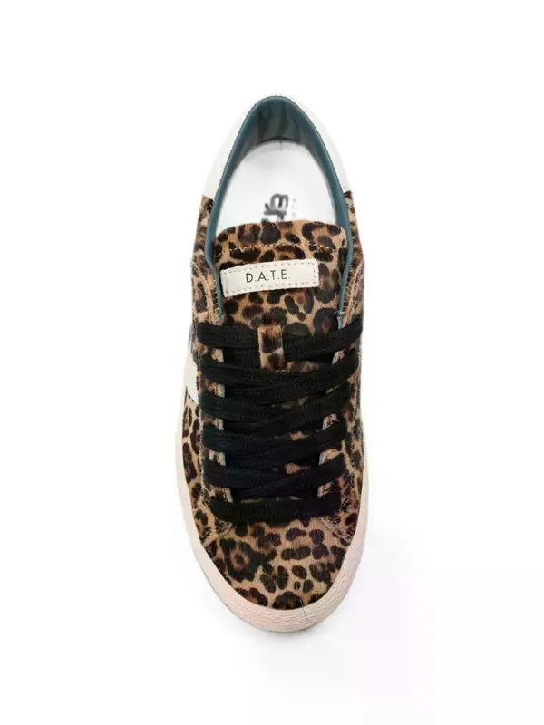 D.a.t.e. Hill Low Leopard-print Sneakers