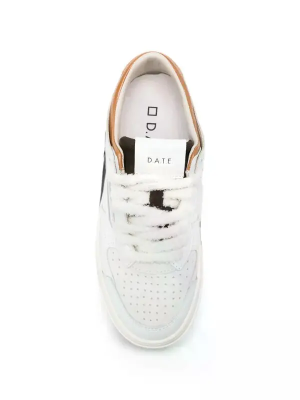 D.a.t.e. Perforated Panelled Sneakers