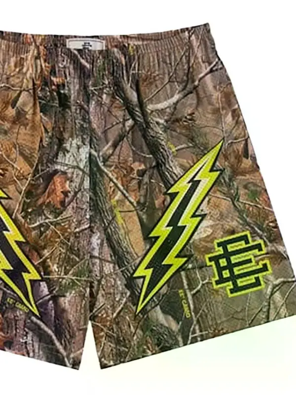 ERIC EMANUEL Ee Basic Tree-camo Lightning-bolt Print Shorts