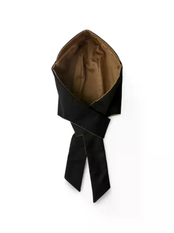 Prada Reversible Re-nylon And Camel-hair Hooded Scarf