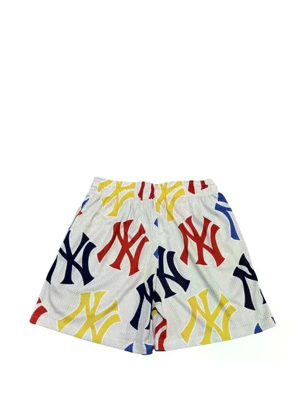 ERIC EMANUEL New York Yankees Logo Print Mesh Shorts