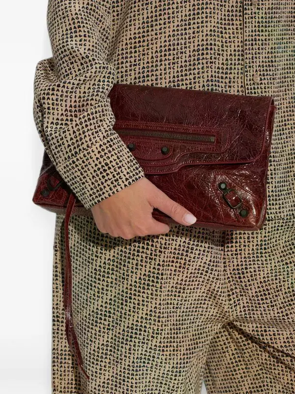 Balenciaga Le City Clutch - Red