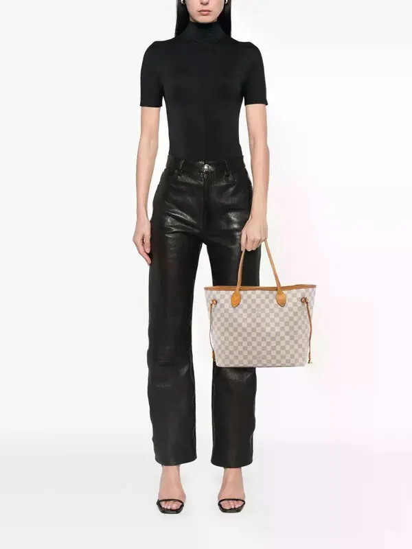 LOUIS VUITTON 2012 Damier Azur Neverfull Mm Tote Bag