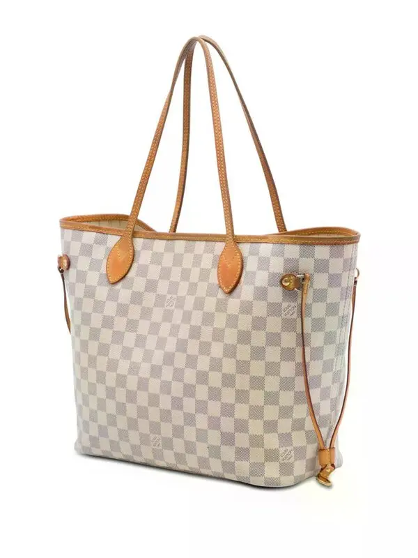LOUIS VUITTON 2012 Damier Azur Neverfull Mm Tote Bag