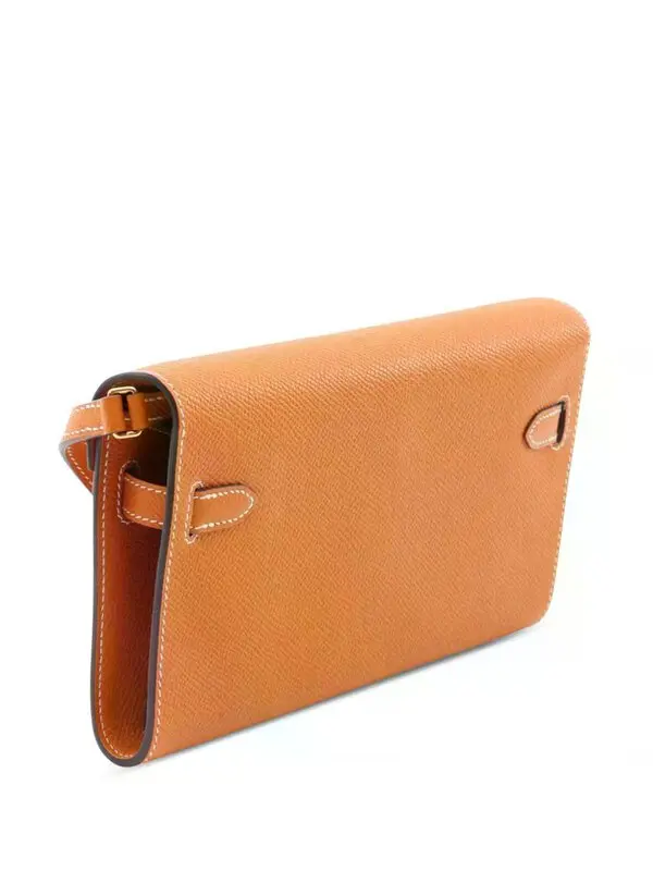 Hermès Epsom Kelly To Go Wallet Crossbody Bag - Brown