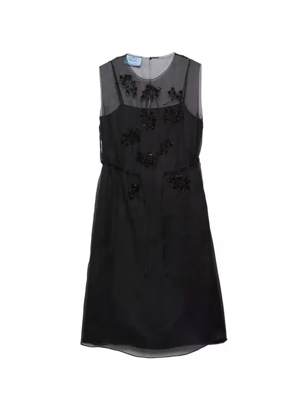 Prada Embroidered Silk Cigaline Dress
