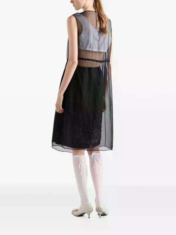 Prada Embroidered Silk Cigaline Dress