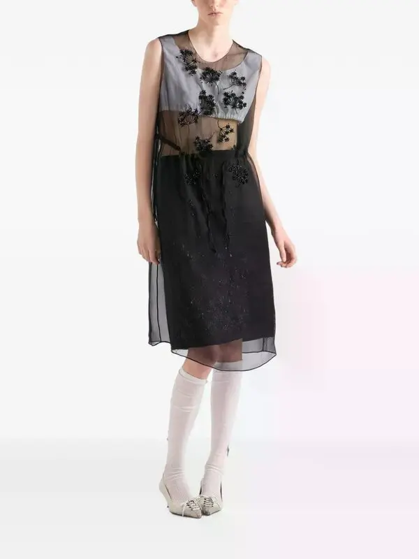 Prada Poplin Top With Drawstring Hem