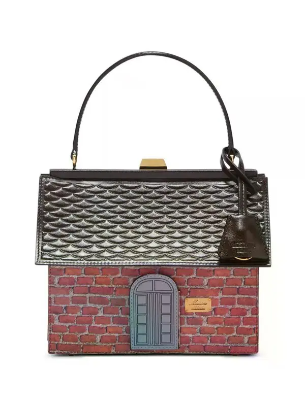 Moschino House-shaped Tote Bag - Red