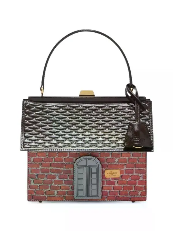 Moschino House-shaped Tote Bag - Red