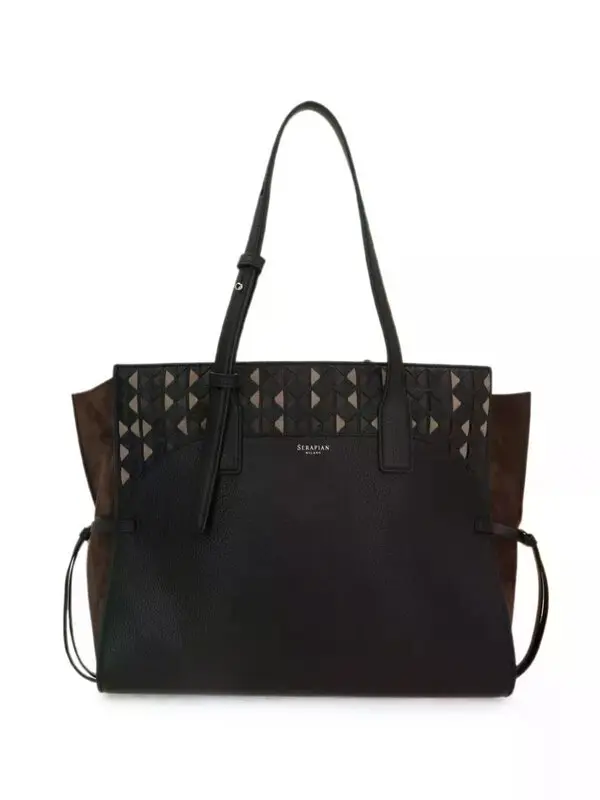 SERAPIAN Medium Mosaico Panelled Tote Bag